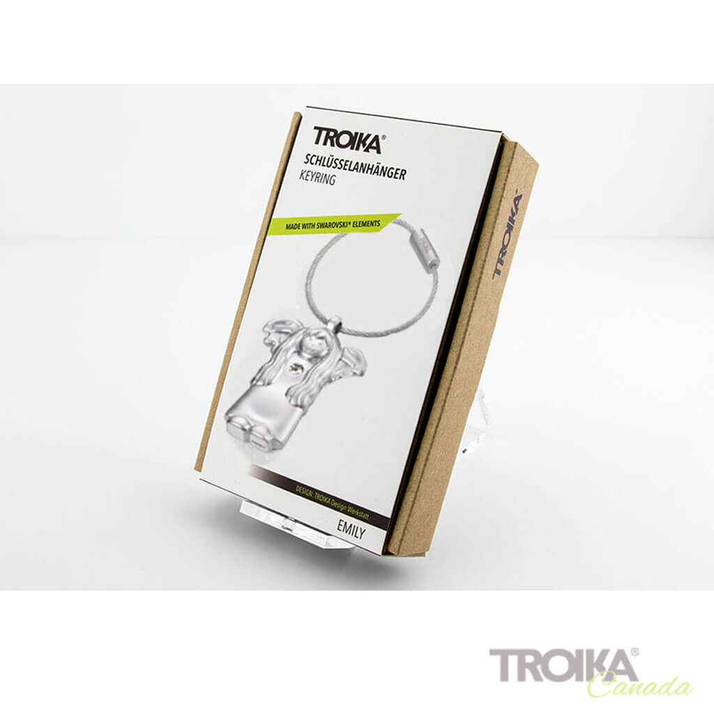 TROIKA Keychain "EMILY" - Silver - TroikaCanada