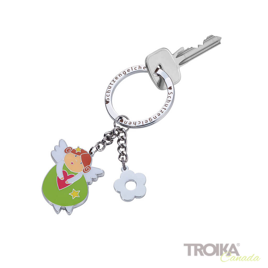 TROIKA Keychain with 2 Charms "IDA" - TroikaCanada