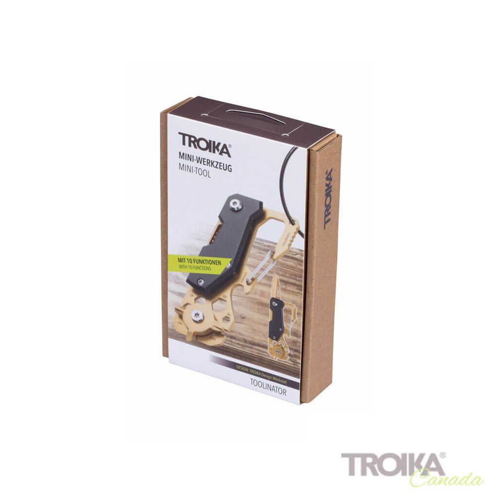 TROIKA Key Organizer and Mini Tool "TOOLINATOR" - Gold - TroikaCanada